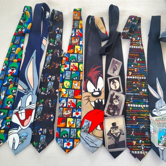Warner Bros. | Accessories | Vintage Looney Tunes Character Ties ...